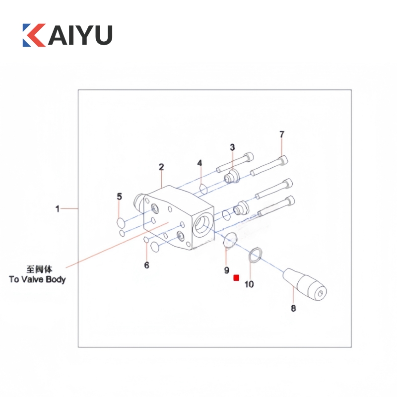 1 Valve, anti-reverse, swing motor 60203920